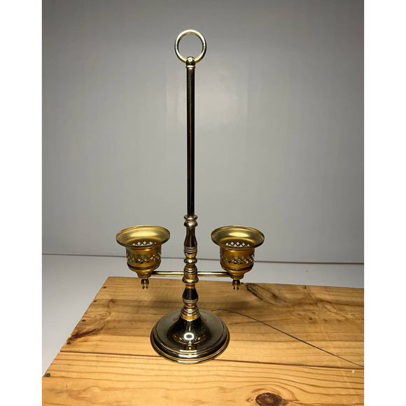 Princess House | Accents | Brass Princess House Double Candle Stick ...